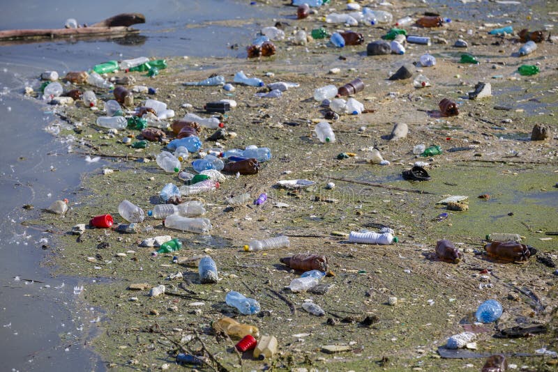 Lago contaminado foto de archivo. Imagen de envase, basura - 60191996
