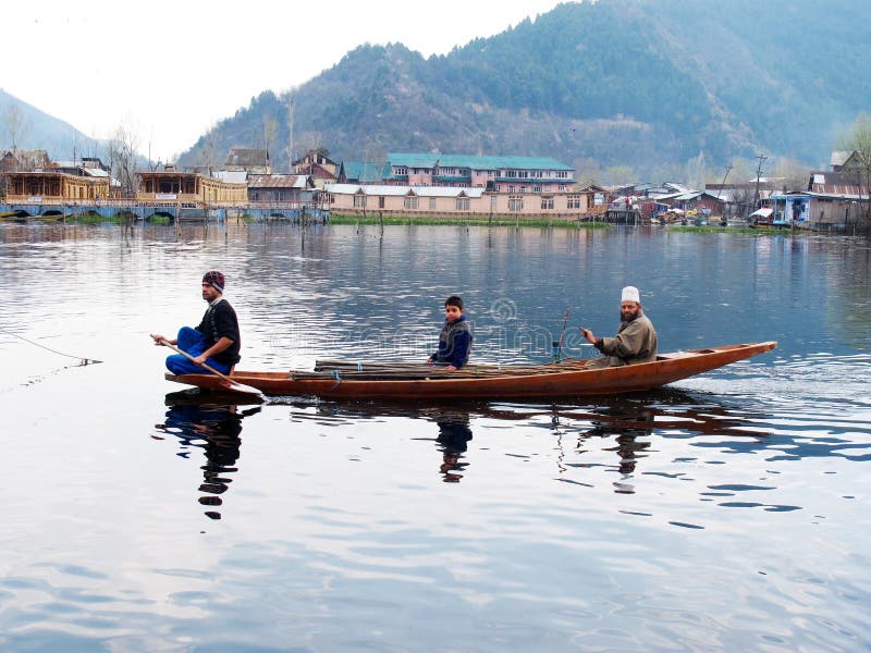 Lago Dal - Srinagar Cachemira Foto de archivo editorial - Imagen de ...