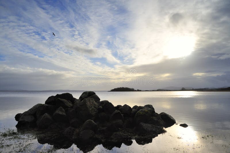 Lago de Beltra foto de archivo. Imagen de rocas, lago - 7870418