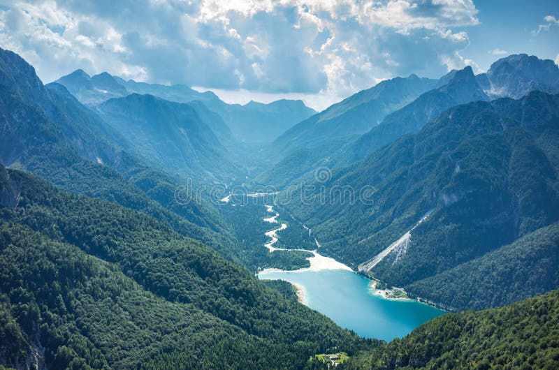 Lago del Predil stock photo. Image of color, nature, alps - 60274774