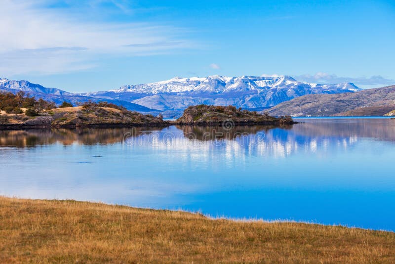 Lago Del Toro, Torres Del Paine Nationalpark, Chile Fotografering för ...
