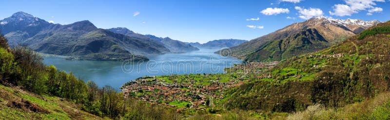 Lago Di Como (Lake Como) High Definition Panorama Stock Photo - Image ...