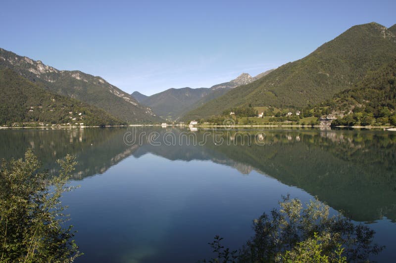 Lago di Ledro,lake Ledro stock image. Image of lake, valley - 23557847
