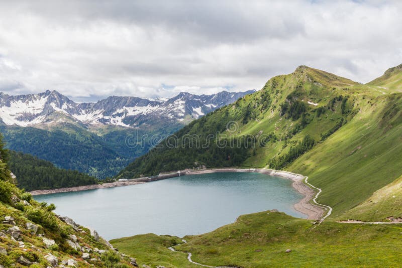 Lago Di Ritom Nel Ticino, Svizzera Immagine Stock - Immagine di fiore ...