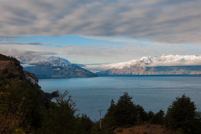 Lago General Carrera, Carretera Austral, HIghway 7, Chile Stock Image ...