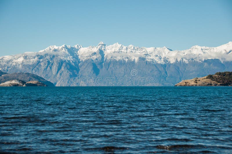 Lago General Carrera, Carretera Austral, HIghway 7, Chile Stock Image ...