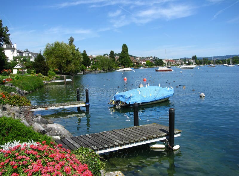 Lago Ginebra, Suiza Imagen. Imagen: 10033073