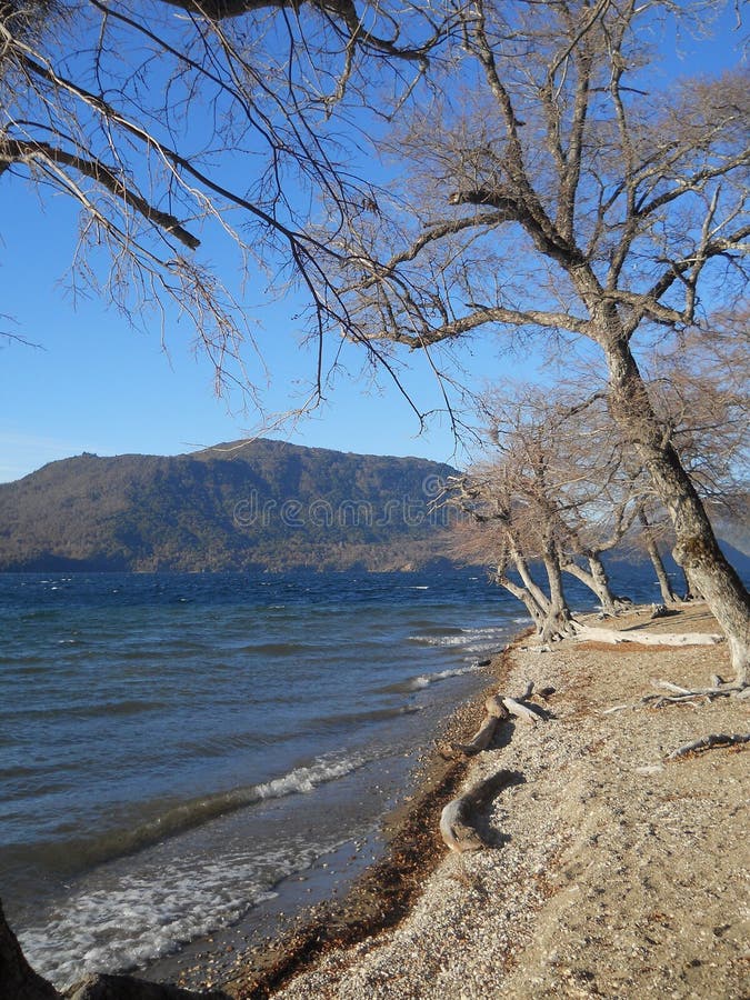 Lago Lakar En La Patagonia La Argentina Imagen de archivo - Imagen de ...