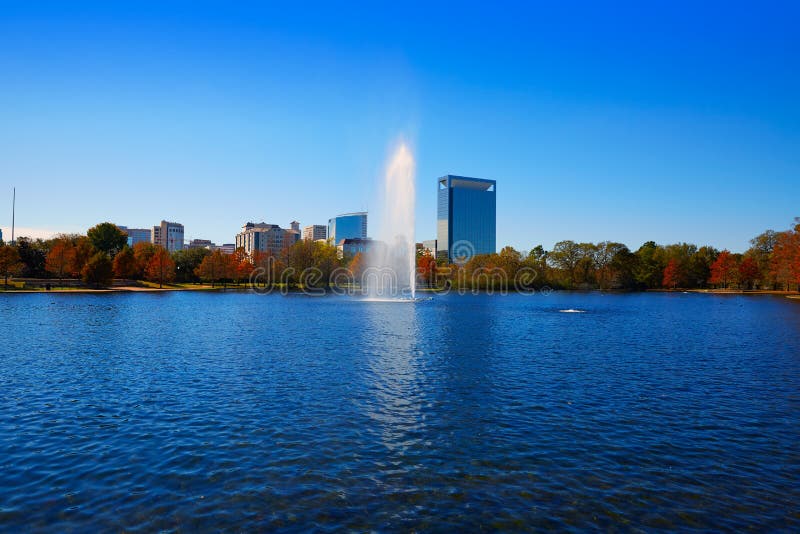 Lago Mcgovern Do Parque De Houston Hermann Foto de Stock - Imagem de ...