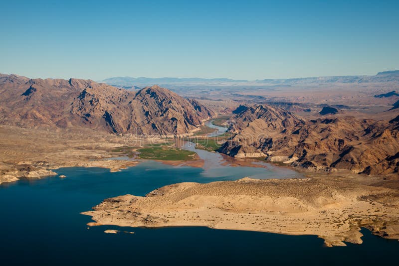 Lago Mead Aerial View fotografia stock. Immagine di formazione - 34690468