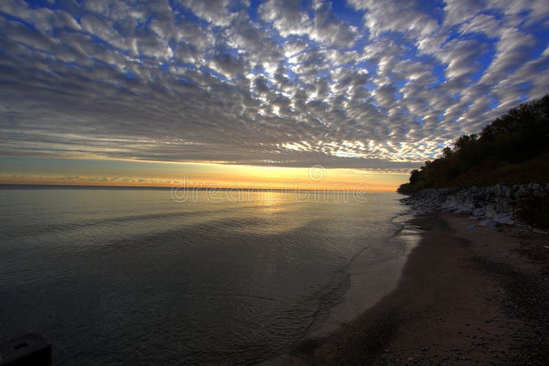 Lago Michigan - Milwaukee foto de stock. Imagem de nascente - 11970998