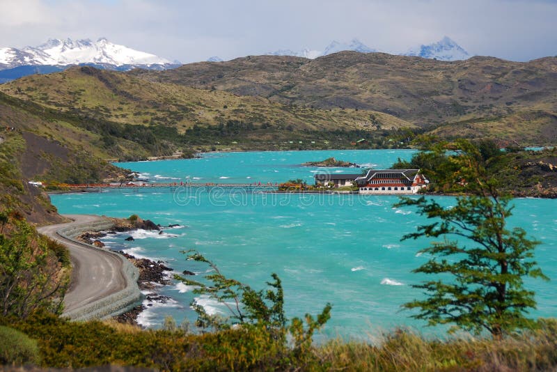Lago Pehoe in Torres Del Paine Stock Image - Image of mountains ...