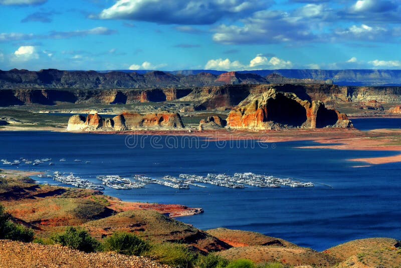 Lago Powell, Arizona immagine stock. Immagine di americano - 97819183