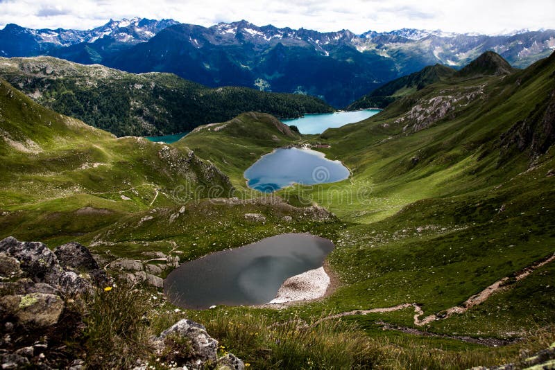 Lago Di Ritom Nel Ticino, Svizzera Immagine Stock - Immagine di fiore ...