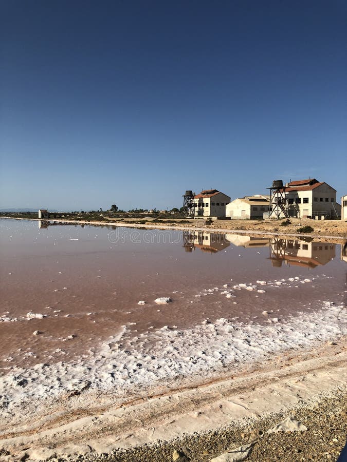 Lago Rosa De Torrevieja imagem de stock. Imagem de selvagem - 159679033