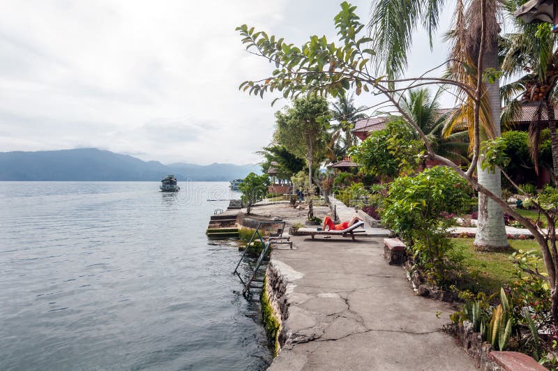 Lago Toba Indonesia Marzo 3 2020 : Fachada De La Casa Tradicional Batak ...