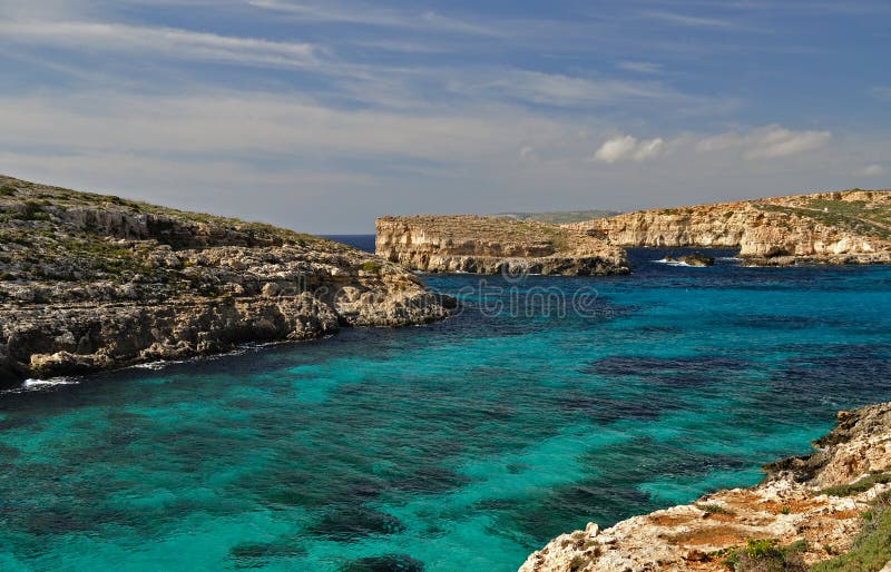 Lagoa azul - Malta imagem de stock. Imagem de liberdade - 20750841