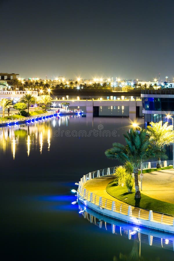 The Lagoon, Bahrain stock photo. Image of night, travel - 42256800