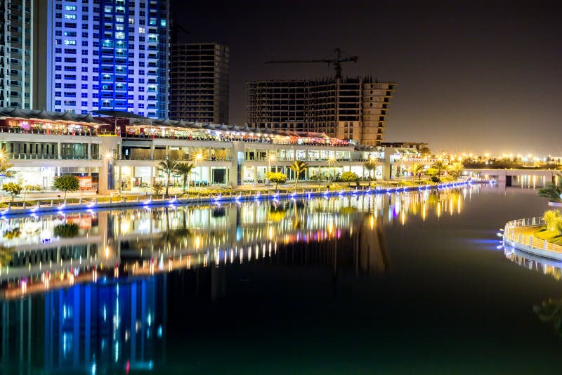 The Lagoon 2, Bahrain editorial photography. Image of night - 42256832
