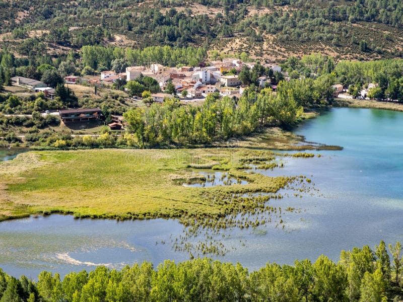 Lagoon of Una, Cuenca Mountain Range, Spain Stock Image - Image of ...