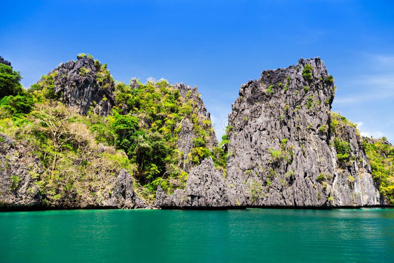 El Nido, Philippines - Banca on the Beach, Tapiutan Island Stock Image ...