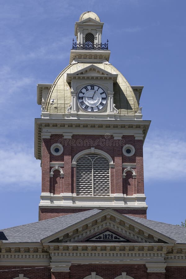LaGrange County Courthouse. it is a Red Brick Building with Second ...