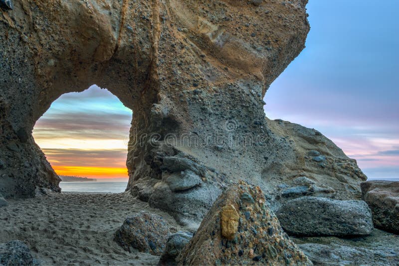 The Arch, Laguna Beach,California. Stock Image - Image of formation ...
