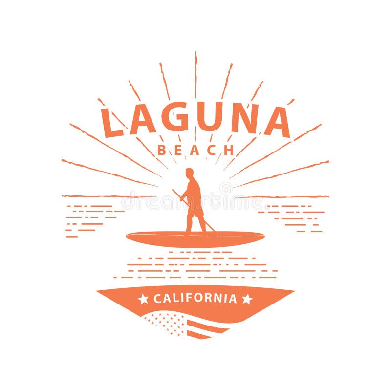 California Laguna Beach Summer T Shirt Graphic Design Stock Vector ...