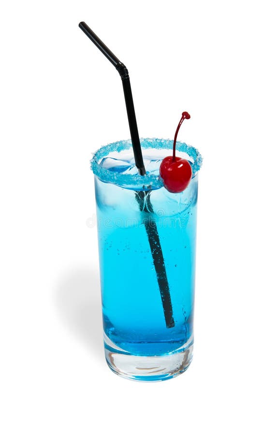 Cóctel azul de la laguna imagen de archivo. Imagen de objetos - 35683353