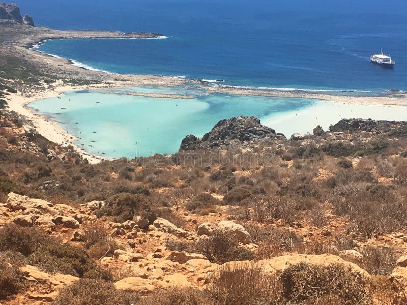 Laguna di balos stock image. Image of creta, balos, beach - 136775811