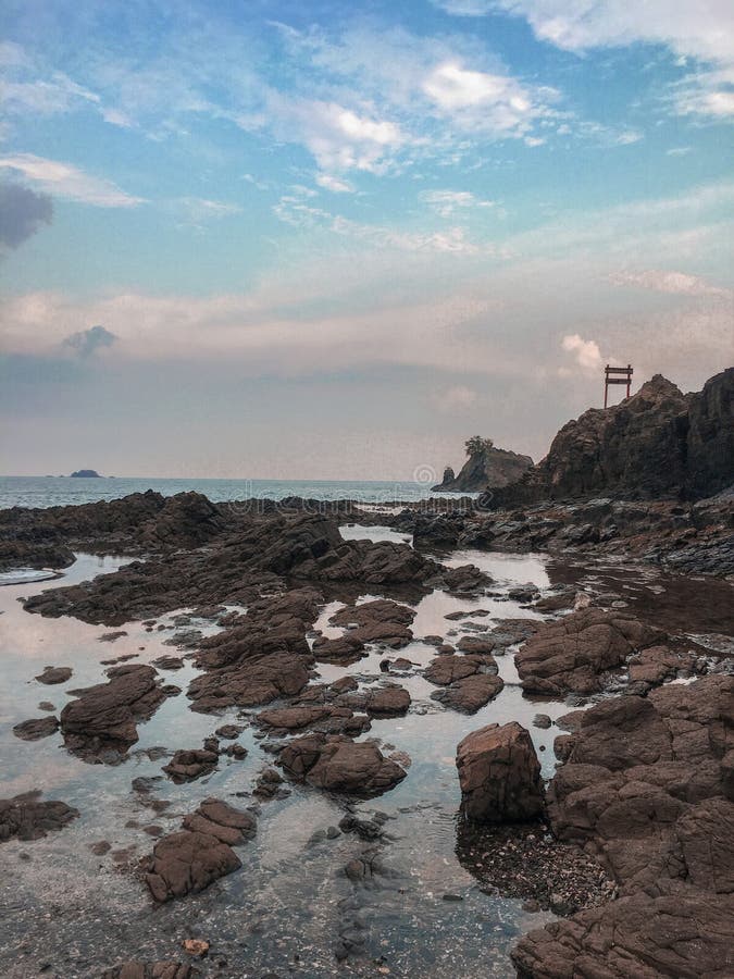 Laguna stock image. Image of sunset, coral, kiluan, laguna - 262146563