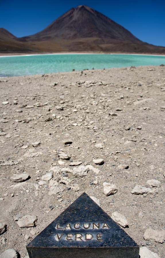 Laguna Verde stock photo. Image of water, colorful, mountains - 15829418
