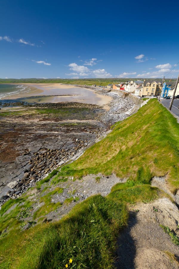 Irish Coast In Lahinch, Co. Clare Stock Photo - Image of rock, misty ...