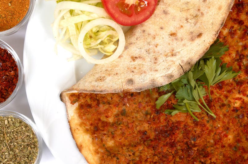 Lahmacun stock photo. Image of lunch, dine, food, diner - 1294194