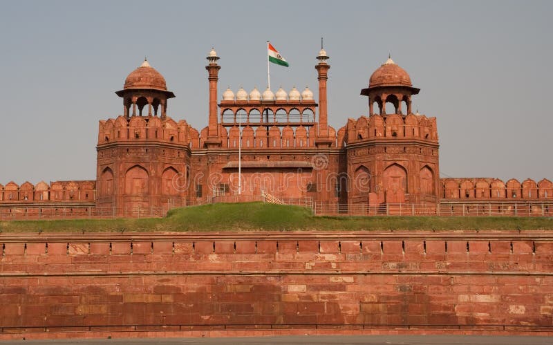 Lahore Front Gate Red Fort Delhi, India Stock Photo - Image of city ...