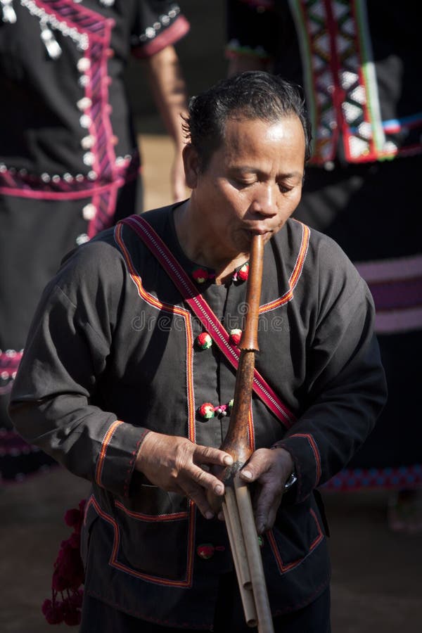 Lahu Play Traditional Musical Instrument Editorial Stock Image - Image ...