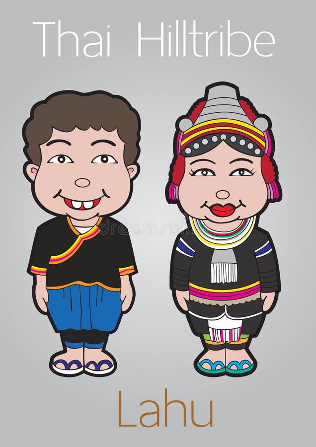 Lahu stock vector. Illustration of icon, thai, vector - 66202542