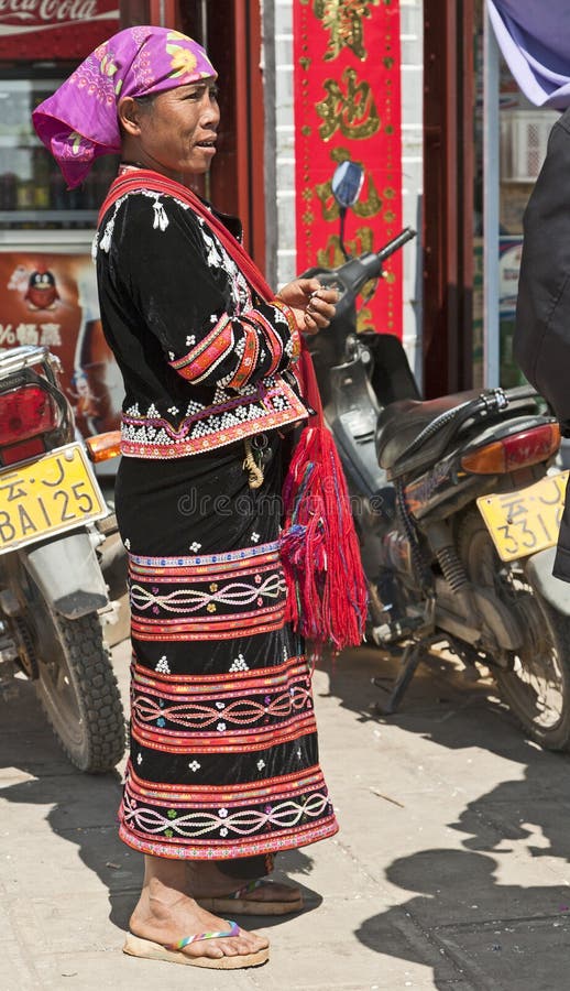 Lahu Woman editorial stock photo. Image of headwear, stands - 20746088