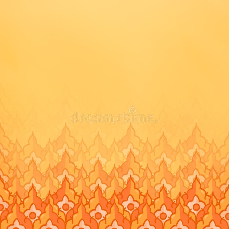 Lai Thai Art Work Copy Space Presentation Golden Background Stock ...