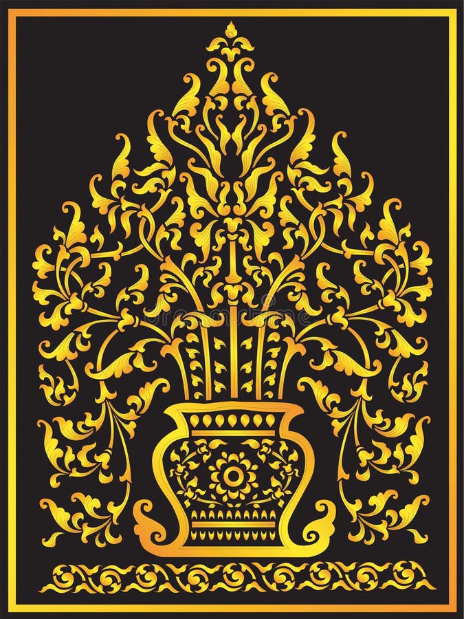 Lai Thai Tree stock vector. Illustration of abstract - 27086542