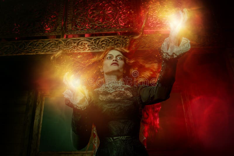 Lair of witch stock image. Image of black, dress, fear - 157921243