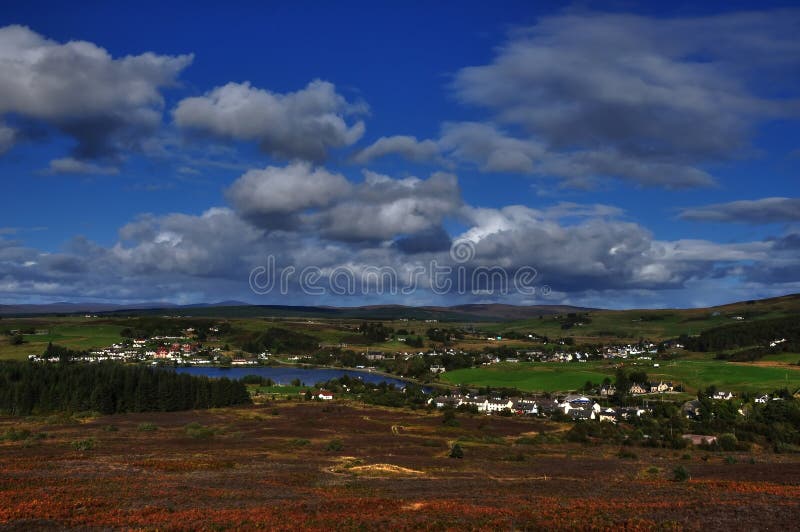 Lairg, Sutherland, Scotland, UK Stock Image - Image of bush ...