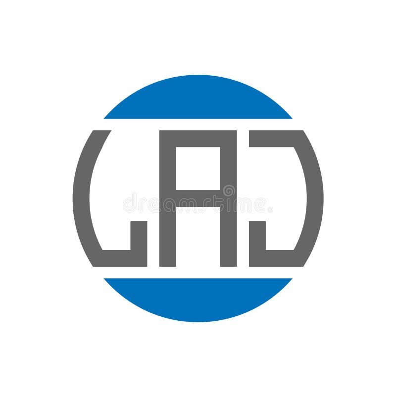 LAJ Letter Logo Design on White Background. LAJ Creative Initials ...