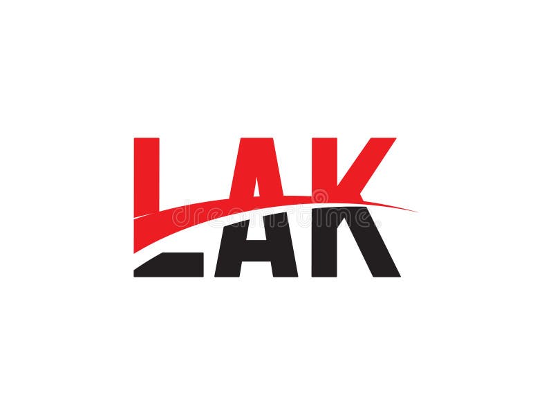 LAK Letter Initial Logo Design Stock Vector - Illustration of motif ...