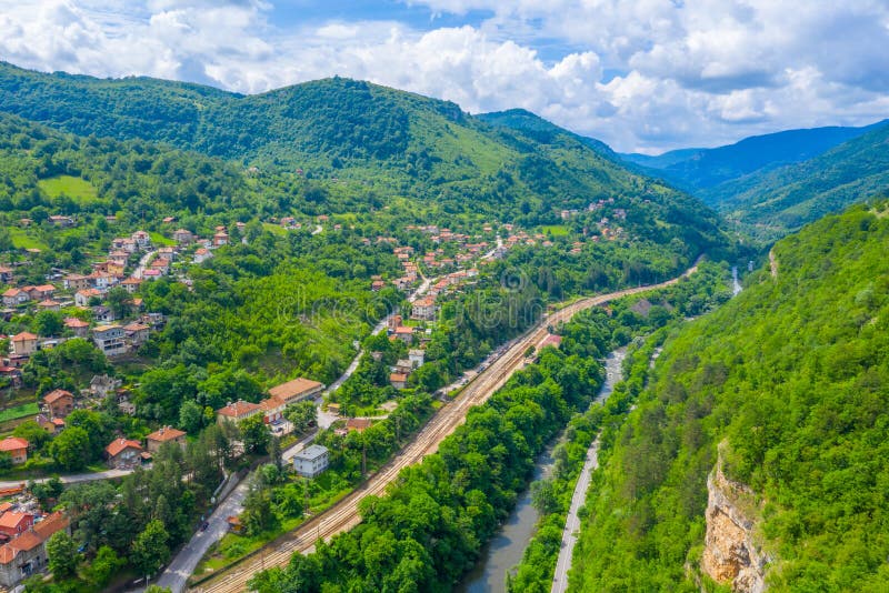 Lakatnik Town and Gorge of Iskar River in Bulgaria Stock Image - Image ...
