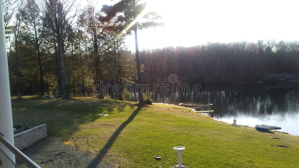 Lake stock image. Image of fishing, upnorth, beautiful - 113731735