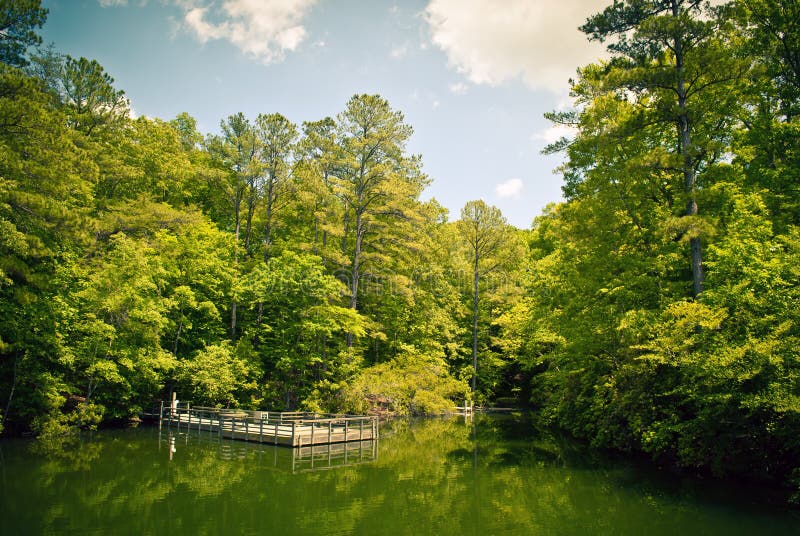 Freedom Park Bridge stock image. Image of skies, lake - 10203373