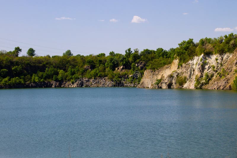 Lake at abandoned quarry stock photo. Image of outdoor - 312028634