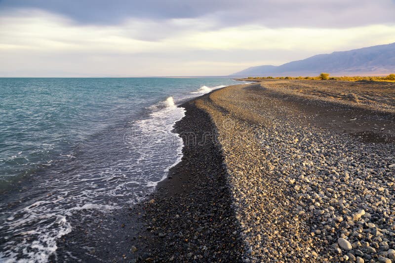 Lake Alakol, Kazakhstan stock photo. Image of waves, lake - 50807238