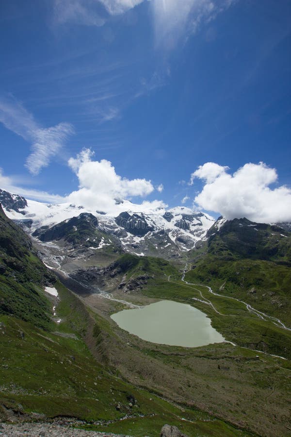 Lake at the Alpine Pass Susten between Bern and Uri Stock Photo - Image ...